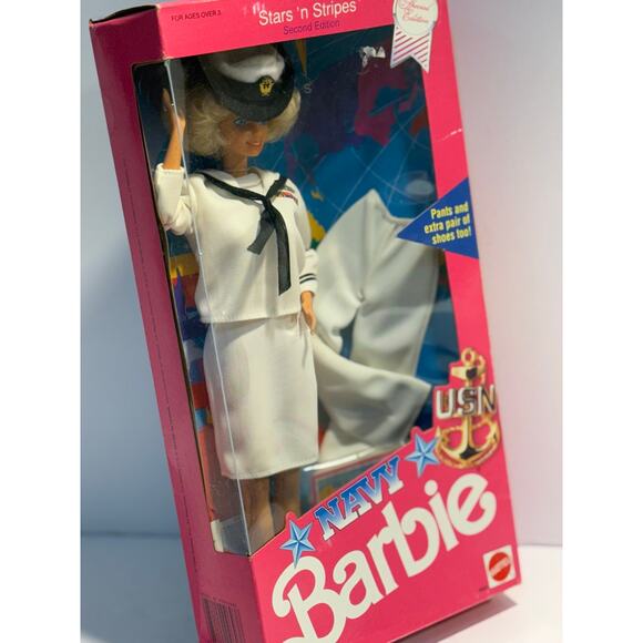 Barbie | Toys | Vtg Nib 99 Barbie Stars N Stripes Us Navy Doll Special ...